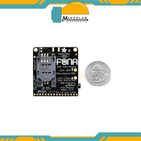 Adafruit Fona 808 Mini Cellular Gsm Gps Breakout Makerlab Electronics