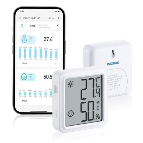 Inkbird Wifi Digital Hygrometer Thermometer Monitor Smart Indoor Humidity Temperature Sensor And