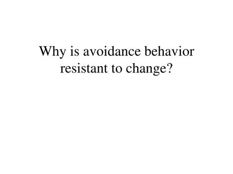 Ppt Avoidance Powerpoint Presentation Free Download Id 181686