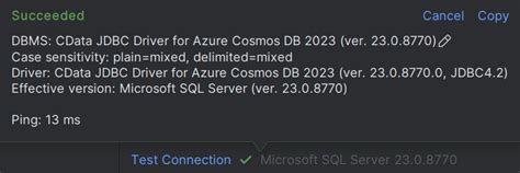 Connecting Datagrip To Azure Cosmos Db Ides Support Intellij