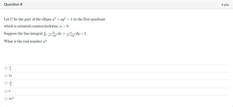 Solved Question pts Let C be the part of the ellipse x² Chegg