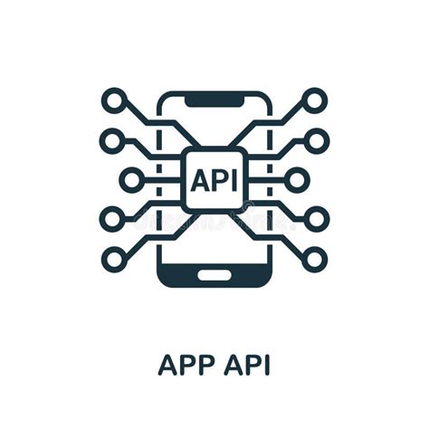 App Api Icon Simple Element From App Development Collection Filled