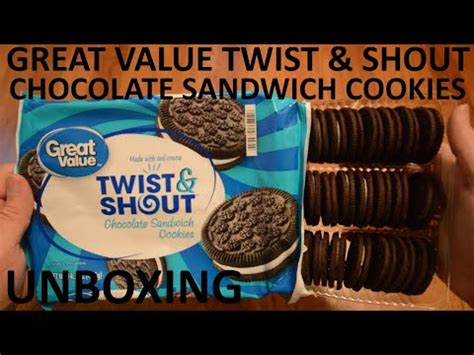 Unboxing Great Value Twist And Shout Chocolate Sandwich Cookies Youtube