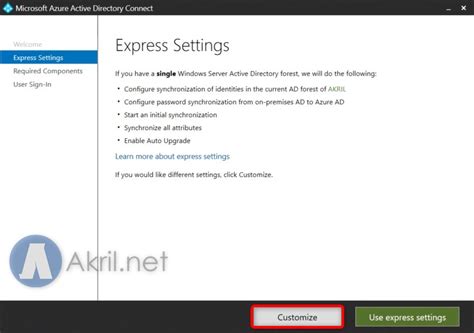 Configuration De AAD Connect Azure Active Directory Connect Et Synchronisation Avec Office