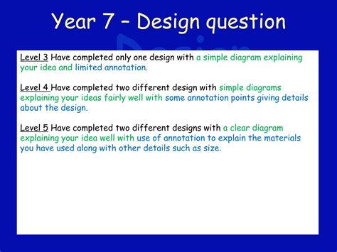 Design Question Yr7 PPT