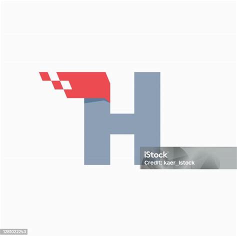 택시 체크 무늬 라인이있는 H 문자 로고 로고에 대한 스톡 벡터 아트 및 기타 이미지 로고 알파벳 H 1위 Istock