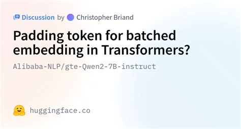 Alibaba NLP Gte Qwen B Instruct Padding Token For Batched Embedding In Transformers