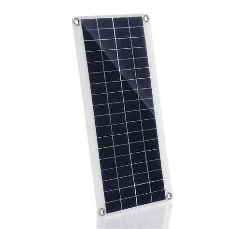 W Portable Solar Panel Kit Dc Usb Charging Double Usb Port Suction Cups Camping Traveling Sale