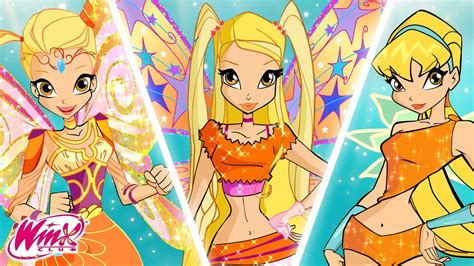 Stella Alle Kräfte Und Verwandlungen Winx Club Evolution Youtube