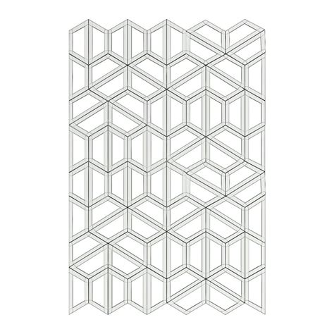 Concrete Hexagonal Wall Panel 3d Model
