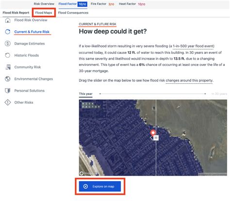 How To Interpret Interactive Flood Maps Risk Factor™