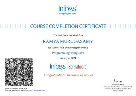 Learn Java Programming With Infosysspringboard Ramya Murugasamy Posted On The Topic Linkedin