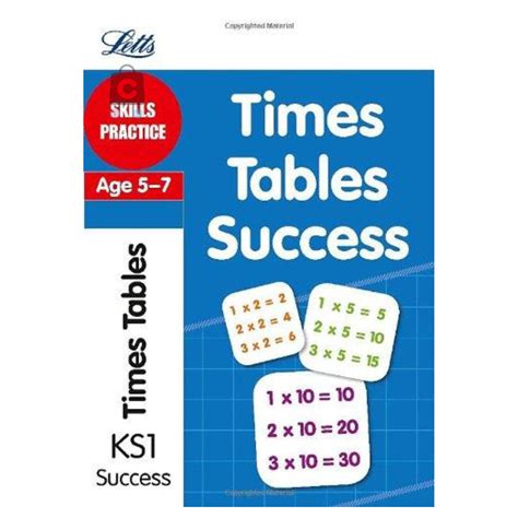 Times Tables Age 5 7 Skills Practice Letts Key Stage 1 Success Chopbox