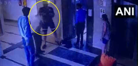 Gurugram Man Slaps Security Guard After Getting Out Of Lift