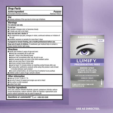 Buy New Lumify® Preservative Free Redness Reliever Eye Drops
