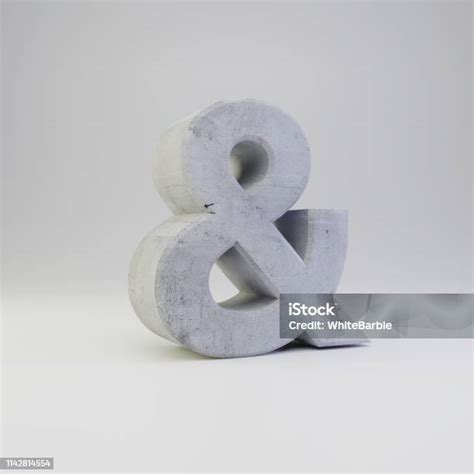 흰색 배경에 고립 된 석고 텍스처와 콘크리트 앰퍼샌드 기호 앰퍼샌드에 대한 스톡 사진 및 기타 이미지 앰퍼샌드 3차원 형태 일러스트레이션 Istock