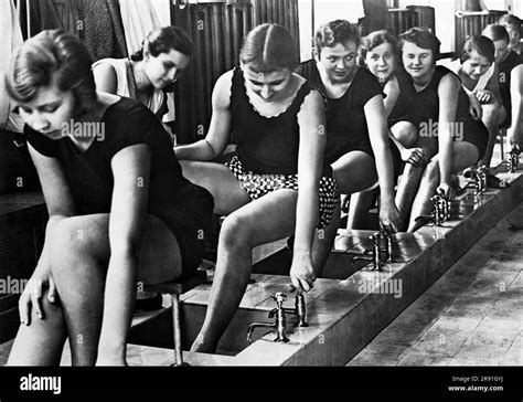 Berlin Germany C 1929 Pupils At The Dorothea School For Gymnastics