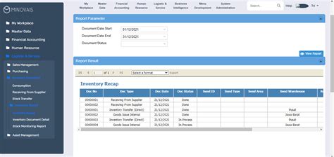 Bug 762 Filter Warehouse Pada Report Minova Demo Redmine