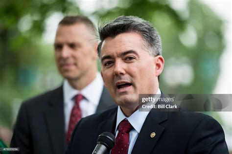 Sen Cory Gardner R Colo Holds A News Conference Outside Of The