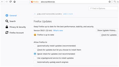How To Prevent Firefox From Updating Automatically