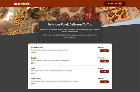 Github Kranthikumarkaranamreact Meals Culinary Delights Made Easy