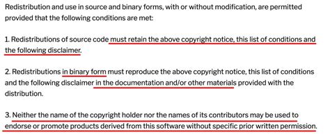 Clauses For An Open Source License Agreement Termsfeed