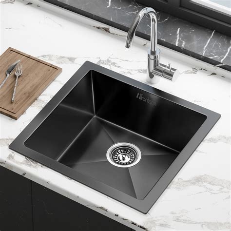 Alfordson Kitchen Sink Stainless Steel Drop In Flush Under Mount