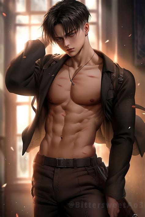 Levi Ackerman Anime Guys Anime Guys Shirtless Handsome Anime Guys
