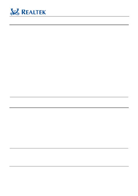 RTL8111 datasheet(5/29 Pages) REALTEK | INTEGRATED GIGABIT ETHERNET ...