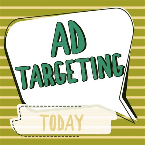 Sign Displaying Ad Targeting Concept Meaning Target The Most Receptive