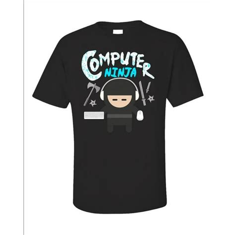 Computer Ninja Hacker Shirt Funny Coding T Shirt Geek T Tee
