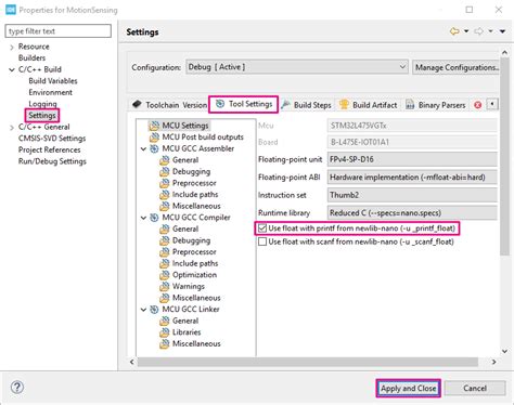 Filecubeide Settingspng Stm32mcu