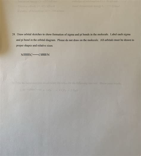 Solved Draw Orbital Sketches To Show Formation Of Sigma Chegg