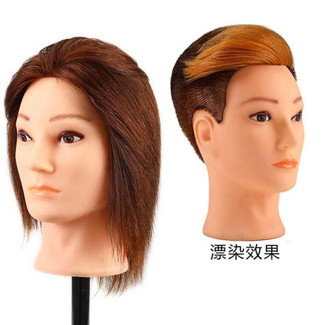 หัวหุ่นนายแบบ นางแบบผู้ชาย ทรงผมสั้น สามารถดัดผมได้ ทรงผมจริงทั้งหมด ทรงผม ช่างทำผม ฝึกหัดตัดผม