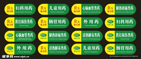 药品标签分类设计图展板模板广告设计设计图库昵图网