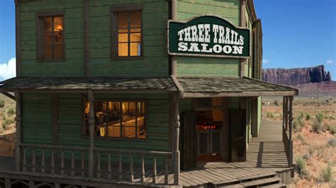 Wild West Saloon Free 3d Model By Shredder
