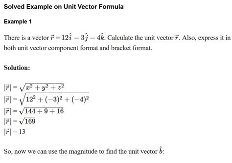 Unit Vector Formula TRUNG TÂM GIA SƯ TÂM TÀI ĐỨC HOTLINE