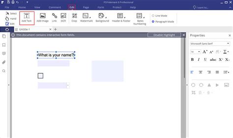 How To Create A Questionnaire In Word Wondershare PDFelement