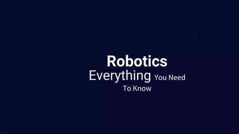Robotics Pptx Free Download
