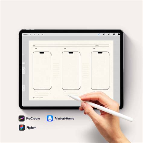 App Sketchpad Template Digital Edition D Dobs Creative