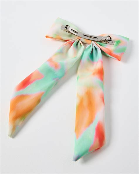 Cleo Summer Haze Barrette Hair Bow Clip Oliver Bonas