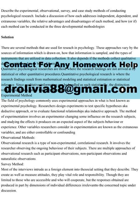 Methods Of Psychology Pptx Science