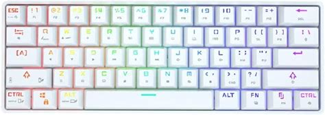 Bluetooth 60 Por Ciento Rgb Gamer Teclado Mecánico Dk61 Gaming Teclados