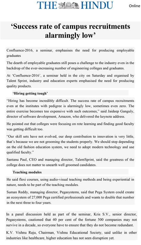 Widespread Coverage Confluence 2016 Talentsprint