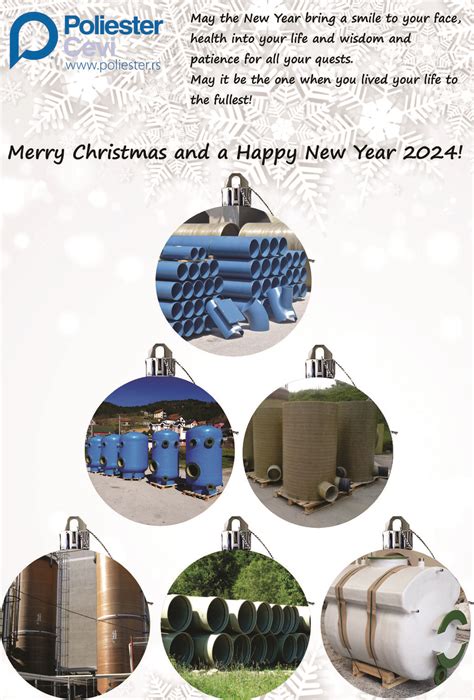 Grp Frp Polyester Merrychristmas Happynewyear Grp Pipes