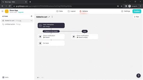 creating an automation workflow on glide desktop examples page flows