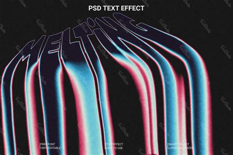 Melting Text Style Effect Free Photoshop Psd File