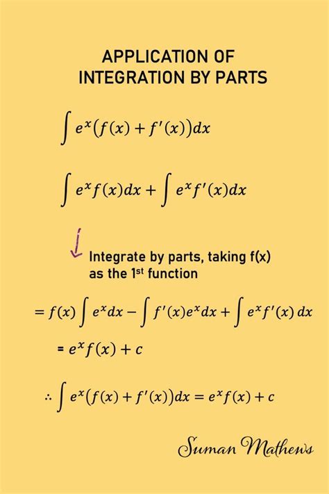 Application Of Integration By Parts