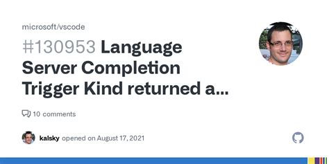 Language Server Completion Trigger Kind Returned As Invoked With Latest Vs Code Issue