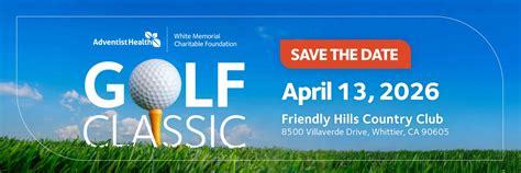 2026 Golf Classic Adventist Health White Memorial